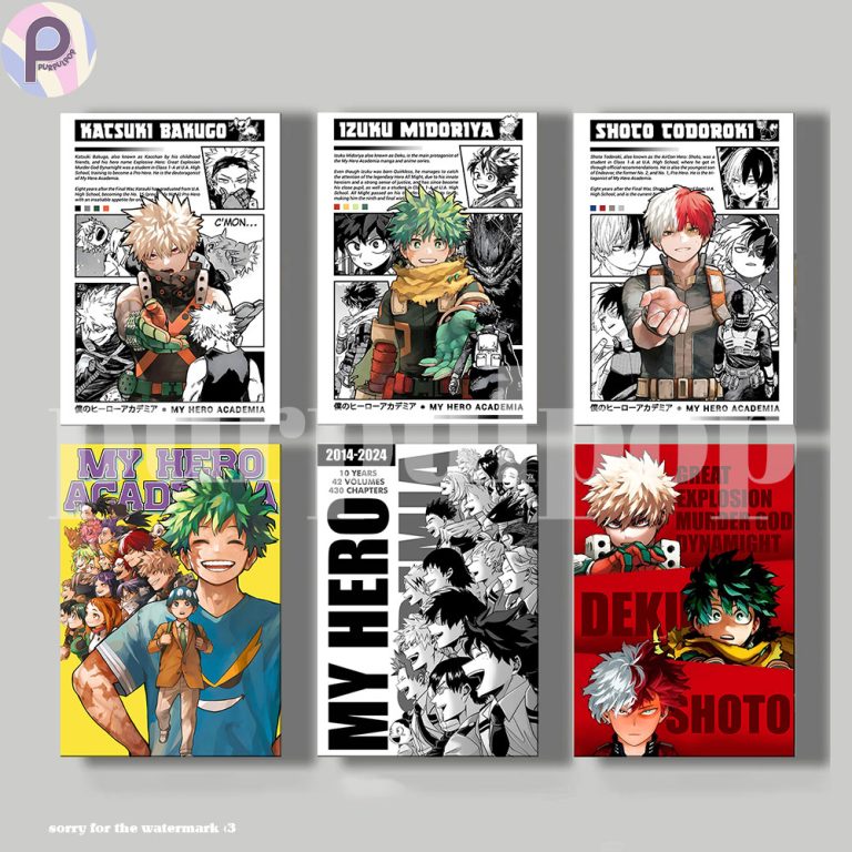 My Hero Academia MHA Poster - Purpul Pop