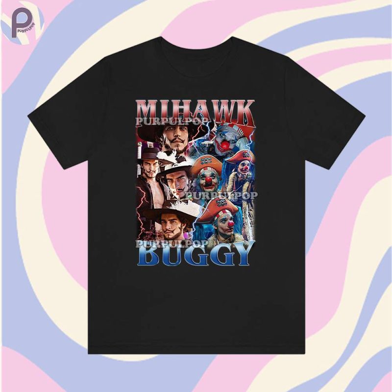 Mihawk and Buggy One Piece Shirt - Purpul Pop