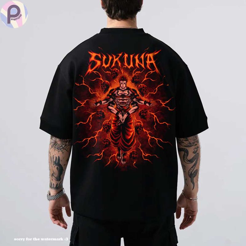 Sukuna Ryomen Thunder Devil Jujutsu Kaisen Shirt - Purpul Pop