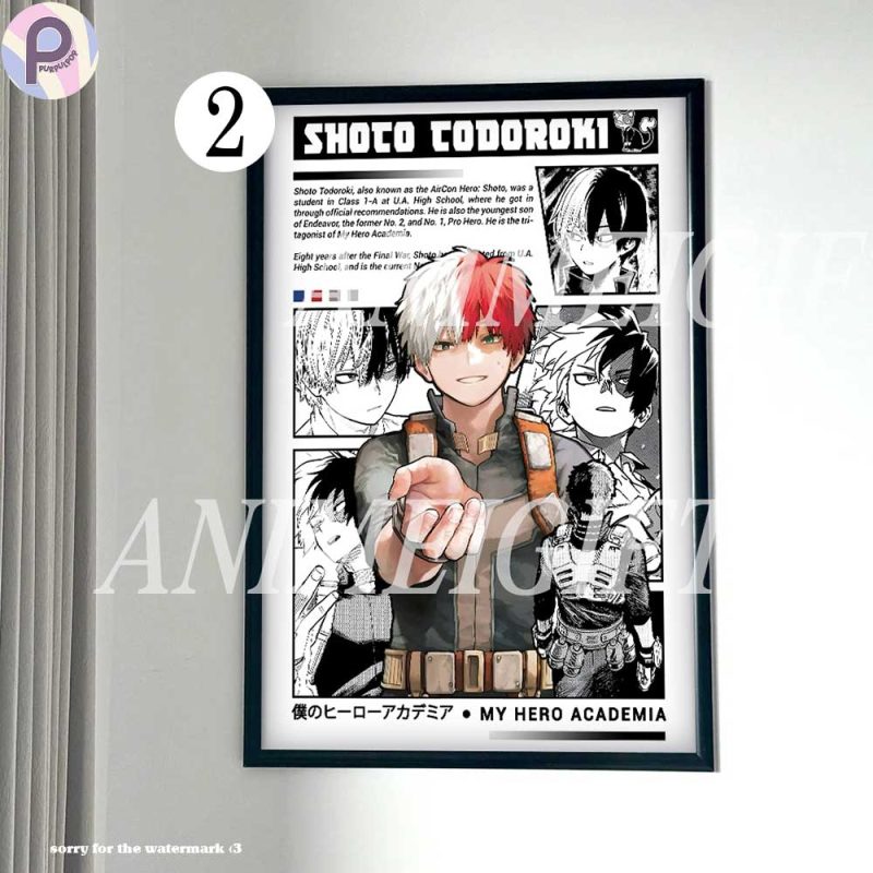 My Hero Academia MHA Poster - Purpul Pop