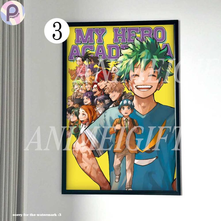 My Hero Academia MHA Poster - Purpul Pop