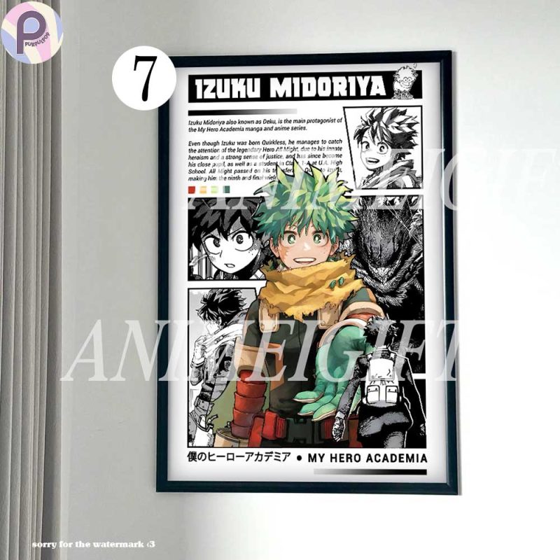 My Hero Academia MHA Poster - Purpul Pop