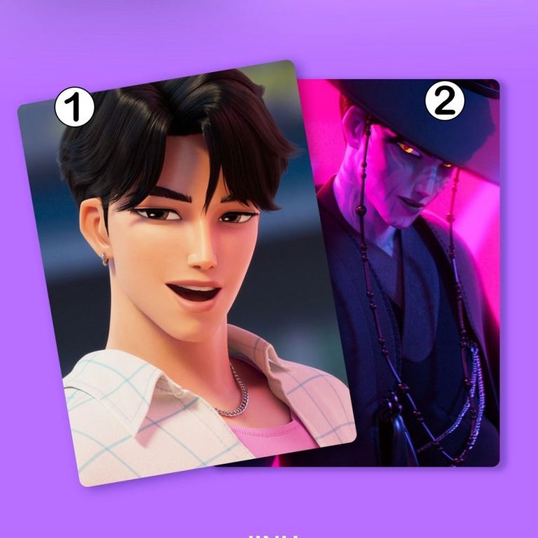 Kpop Demon Hunters Huntrix Saja Boys Photo Card - Purpul Pop