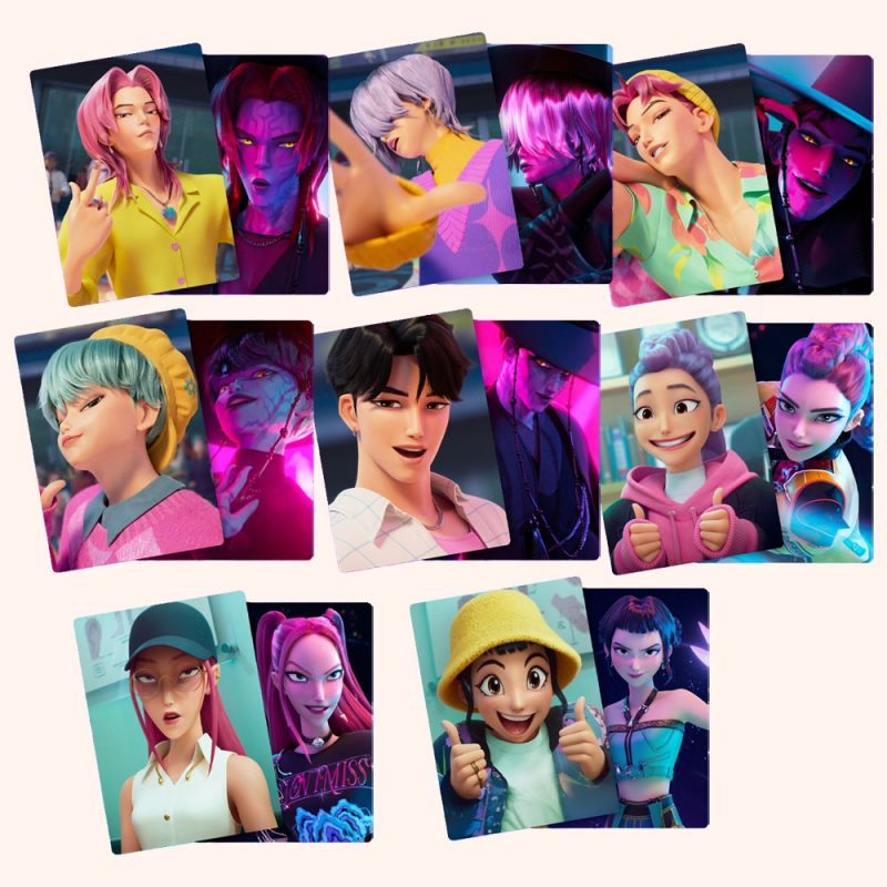 Kpop Demon Hunters Huntrix Saja Boys Photo Card - Purpul Pop