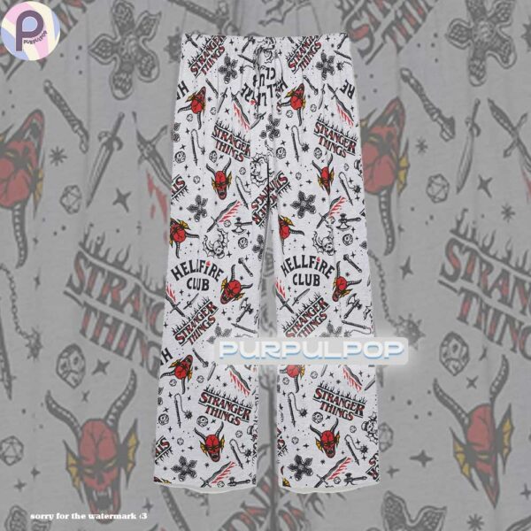 Stranger Things Demon Hellfire Club Pajama Set - Purpul Pop