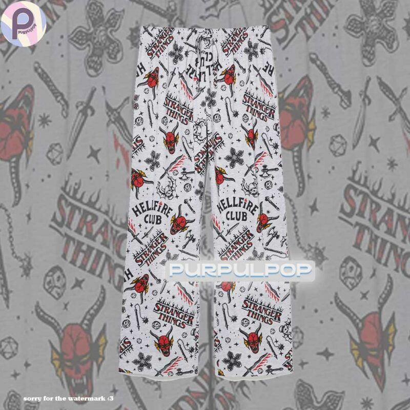 Stranger Things Demon Hellfire Club Pajama Set - Purpul Pop