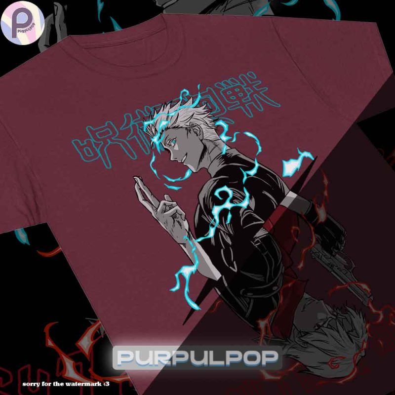 Gojo and Dante Jujutsu Kaisen x Devil May Cry Shirt - Purpul Pop