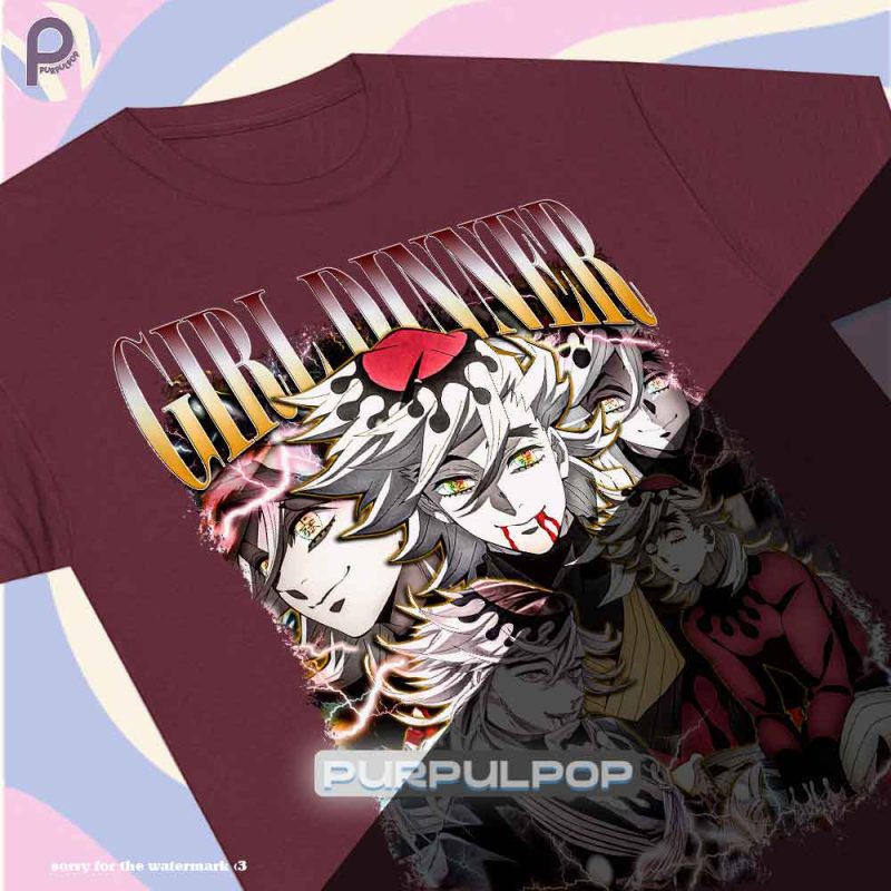 Douma Upper Moon Demon Slayer Infinity Castle Shirt - Purpul Pop
