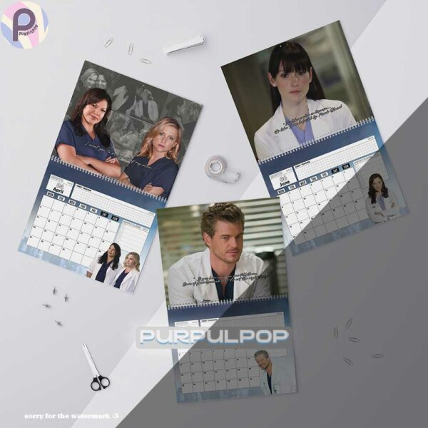 Grey's Anatomy Tv Series 2026 Calendar - Purpul Pop