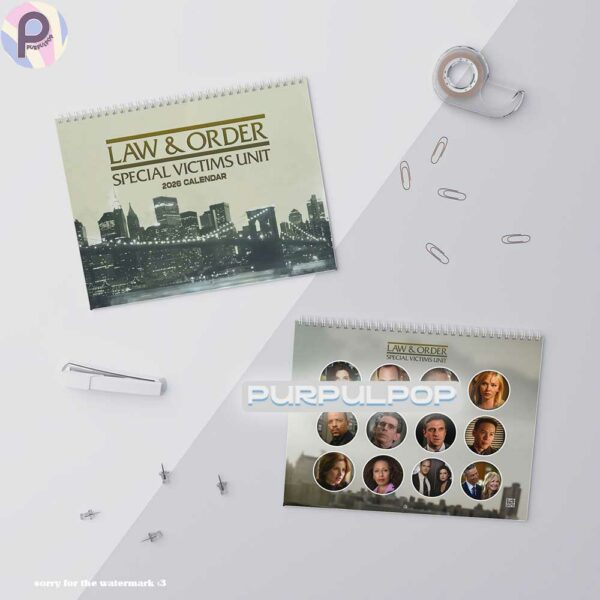 Law & Order Special Victims Unit SVU 2026 Calendar - Purpul Pop