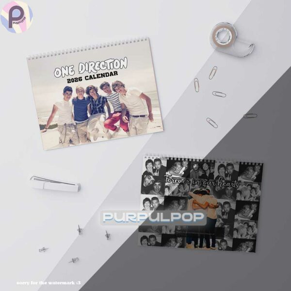 One Direction 2026 Calendar - Purpul Pop
